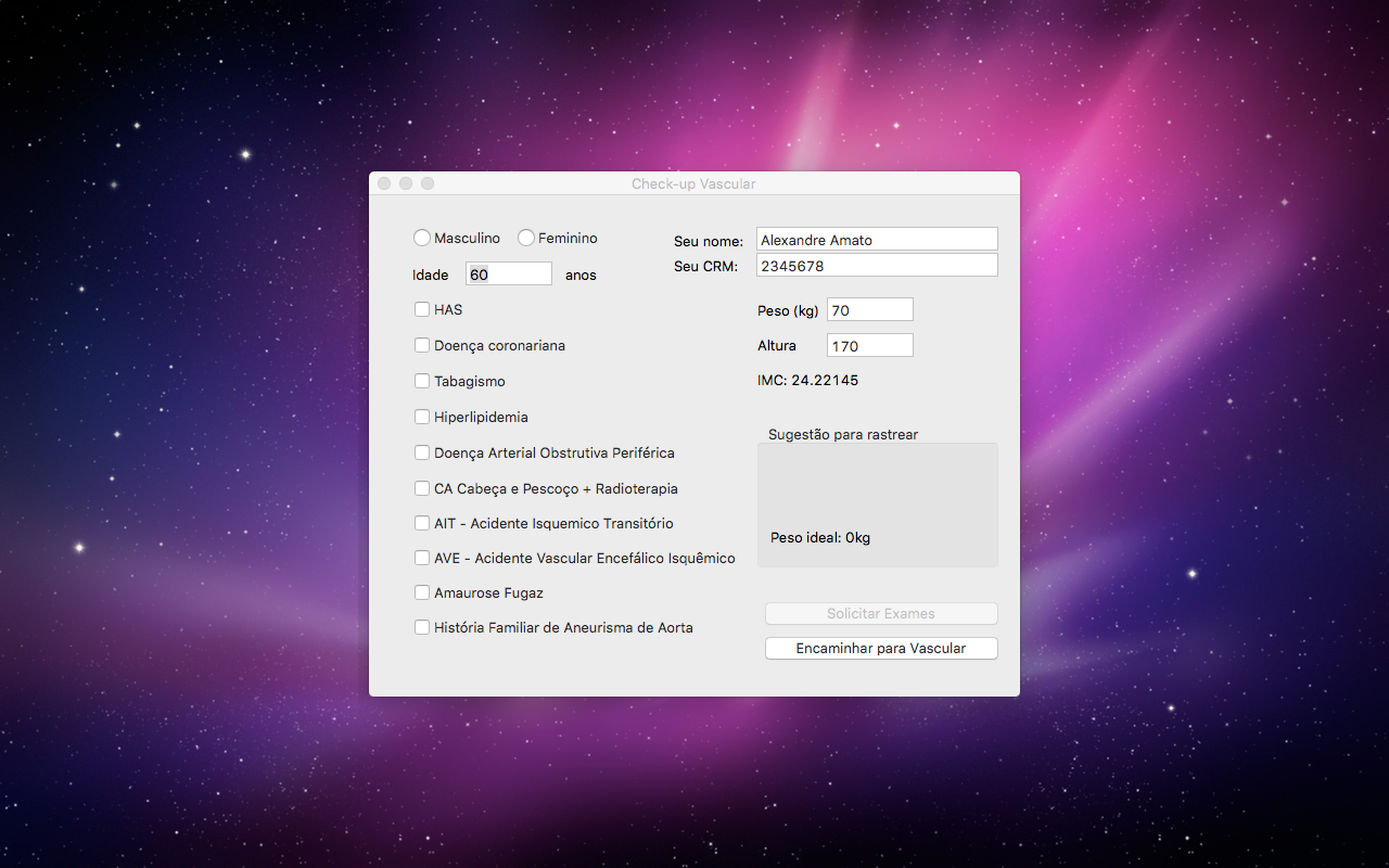 Check-up Vascular - Amato Software